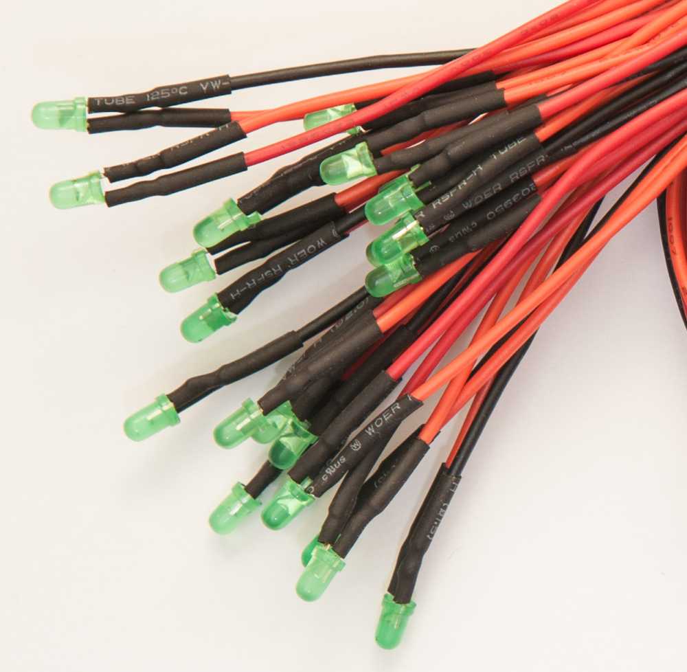 LED GREEN/GREEN Cable Pack (24cm) – MegaPoints Controllers