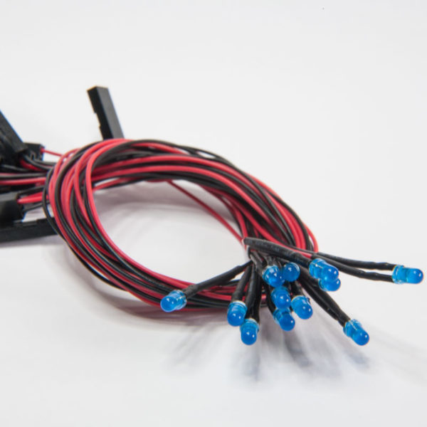 LED single BLUE Cable Pack (24cm) – MegaPoints Controllers