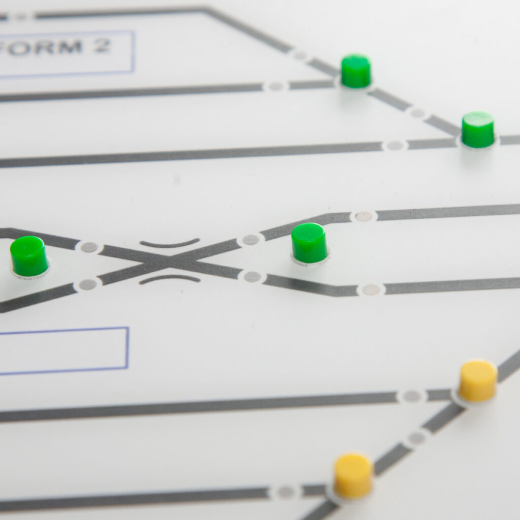 Button caps for mimic panels – MegaPoints Controllers
