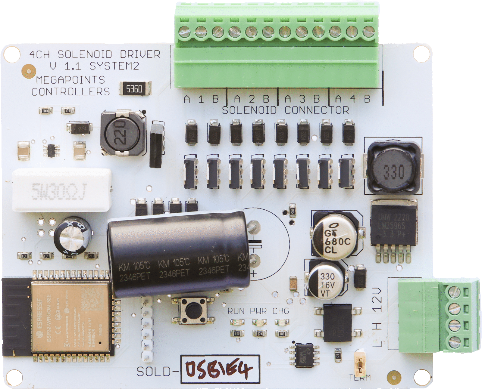 System2 Solenoid Driver (20 Volt edition) – MegaPoints Controllers